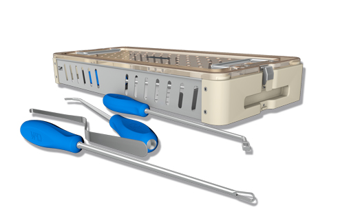 instrument set for posterior lumbar spine preparation - ChM sp. z o.o.